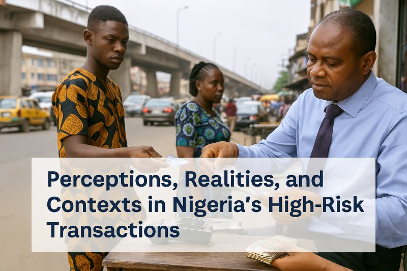 PERCEPTIONS, REALITIES, AND CONTEXTS IN HIGH-RISK TRANSACTIONS IN ...